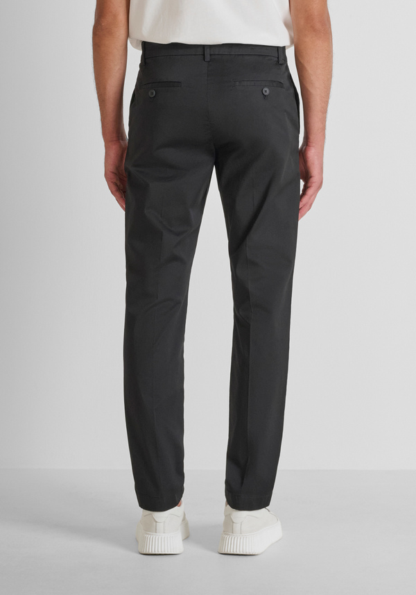 "MARK" SLIM-FIT TROUSERS IN STRETCH COTTON TWILL BLEND | Antony Morato