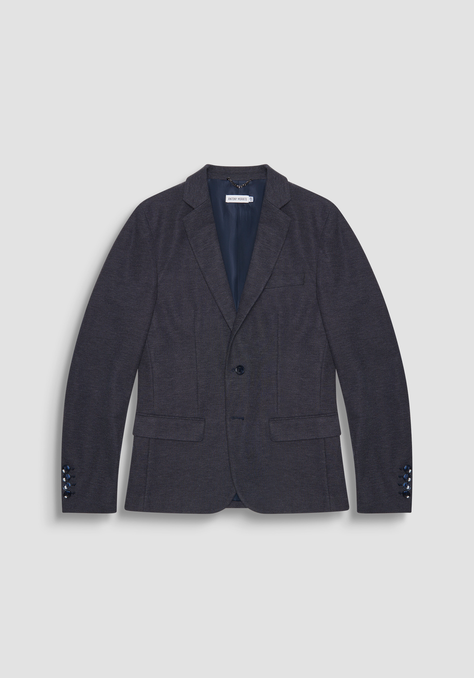 JACKET SUPER SLIM FIT "ASHE" IN STRETCH PIQUET VISCOSE BLEND | Antony ...