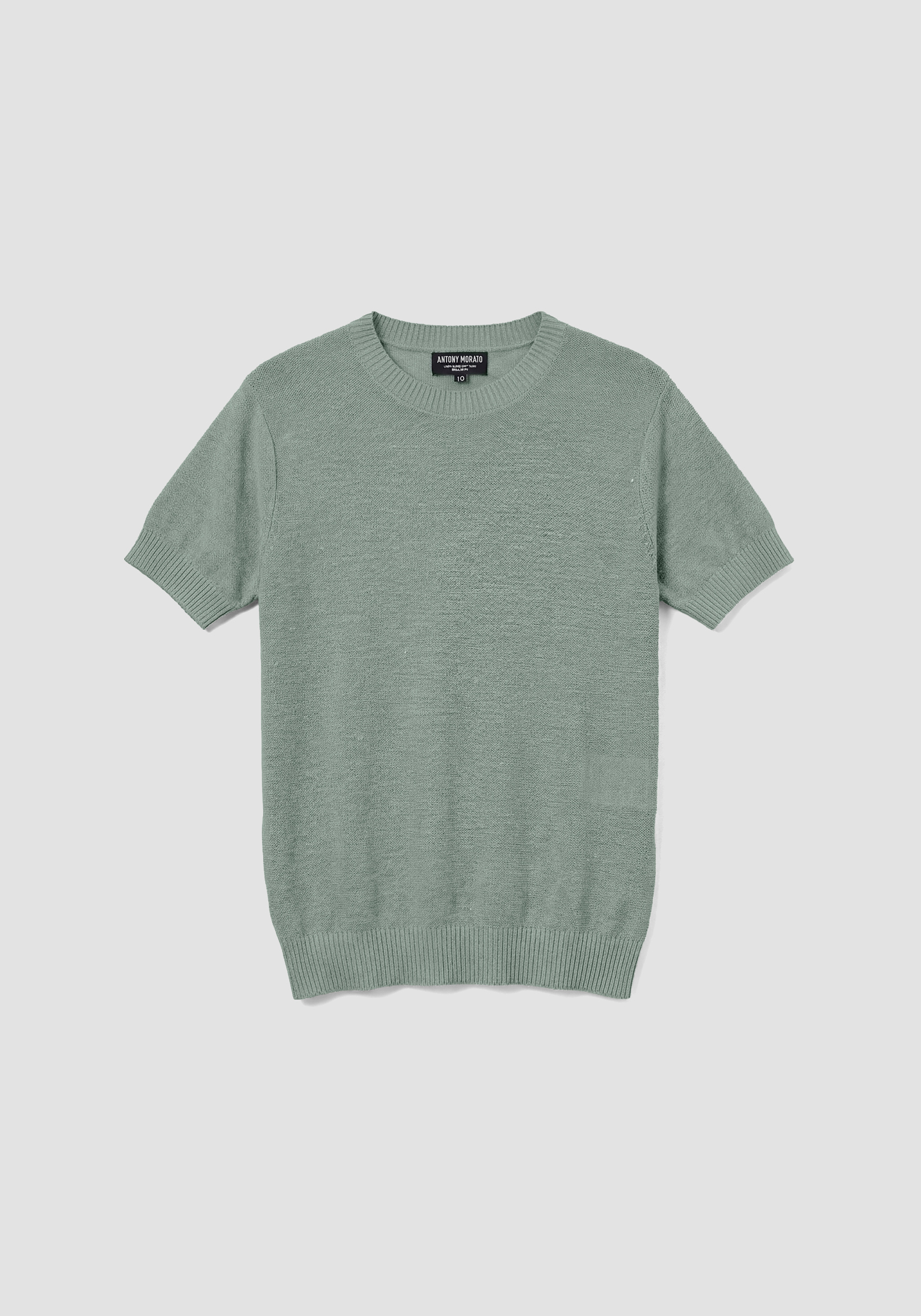 REGULAR FIT SWEATER IN SOFT YARN LINEN BLEND | Antony Morato