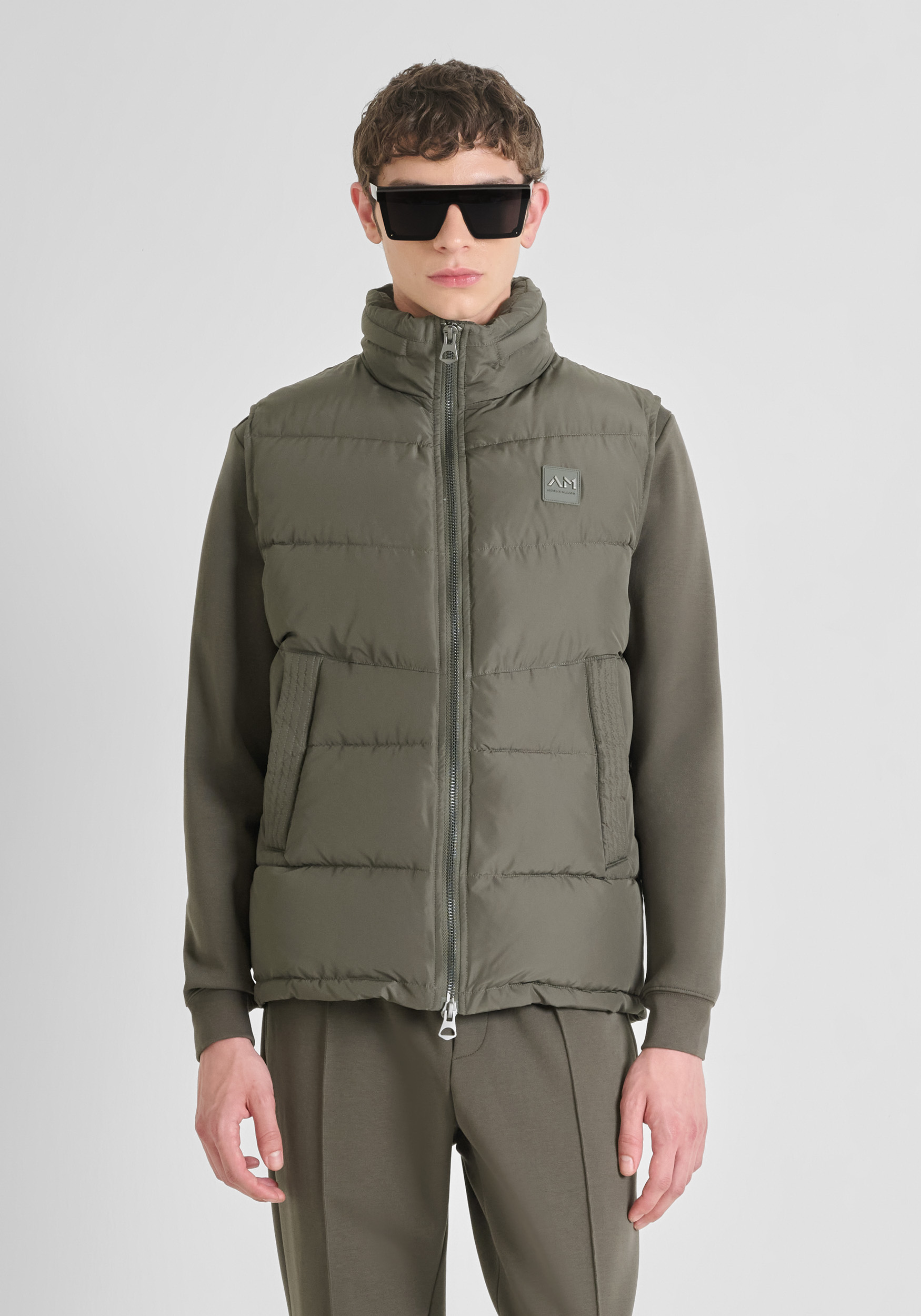 REGULAR FIT DOWN JACKET IN TECHNICAL FABRIC WITH DUPONT SORONA PADDING ...