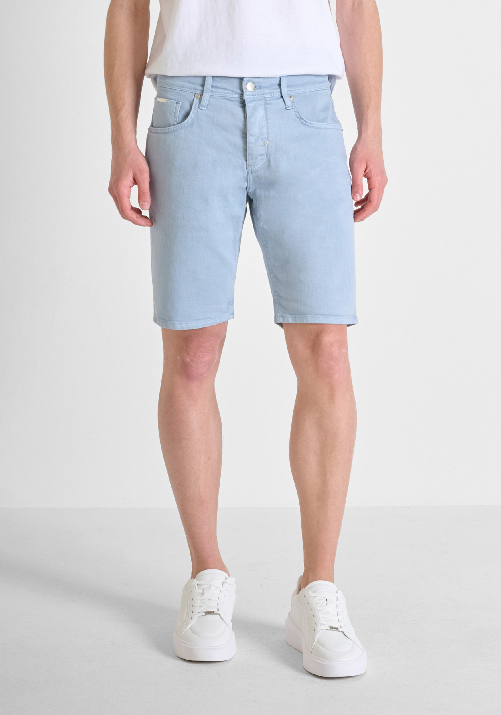 "ARGON" SLIM FIT COLOURED DENIM SHORTS | Antony Morato
