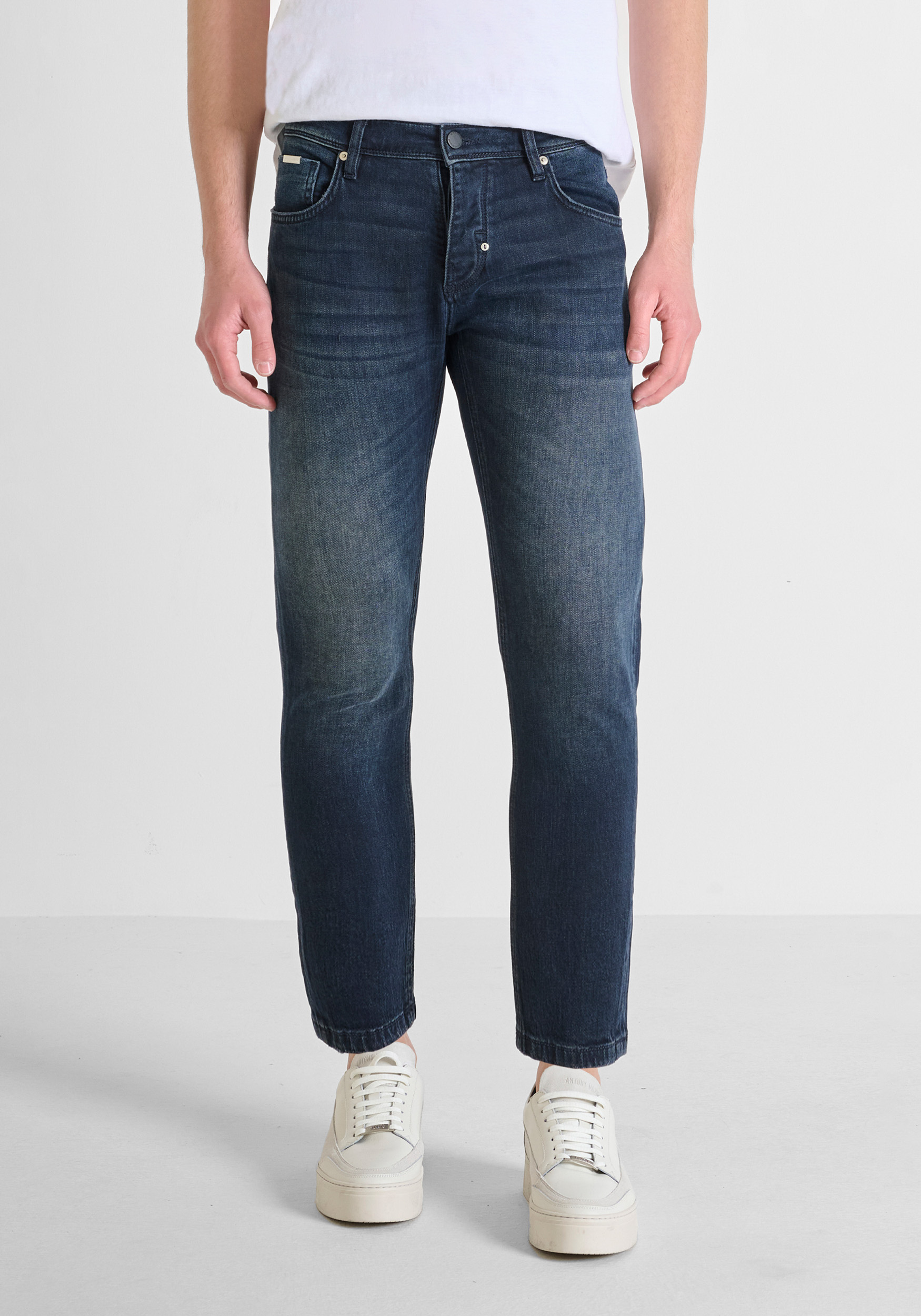 JEANS SLIM ANKLE LENGHT FIT "ARGON" IN BLACK DENIM | Antony Morato