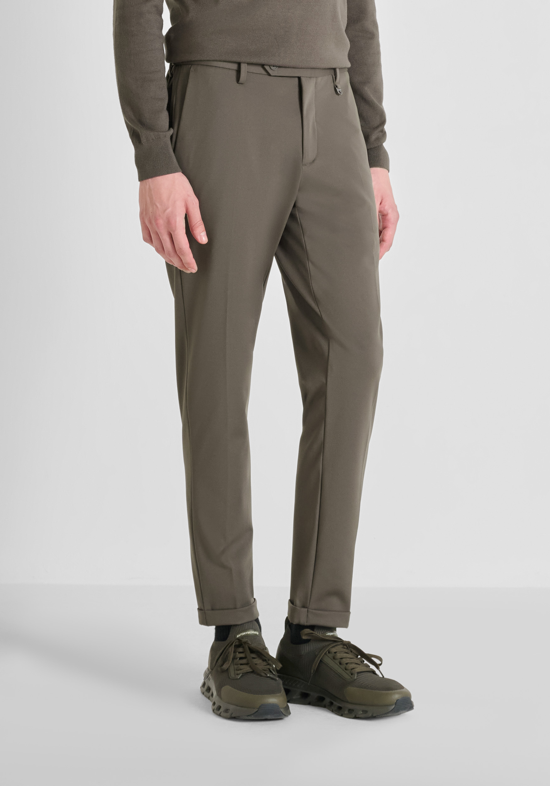 "RAD" SLIM FIT TROUSERS IN BI-STRETCH TECHNICAL FABRIC | Antony Morato