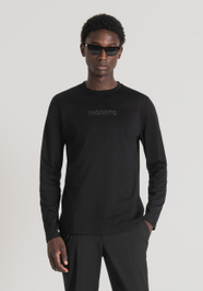 T shirtregularfitincotoneconstampalogoarilievo t shirtsepolo